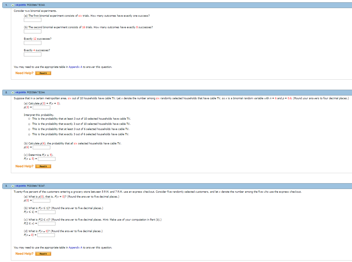 Consider two binomial experiments. (a) The first | Chegg.com Consider two binomial experiments. (a) The first | Chegg.com