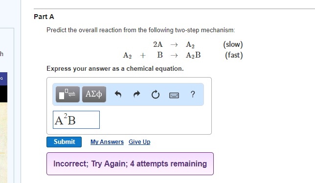 Solved Part A Predict the overall reaction from the | Chegg.com