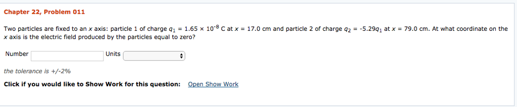 Solved Two particles are fixed to an x axis: particle 1 of | Chegg.com