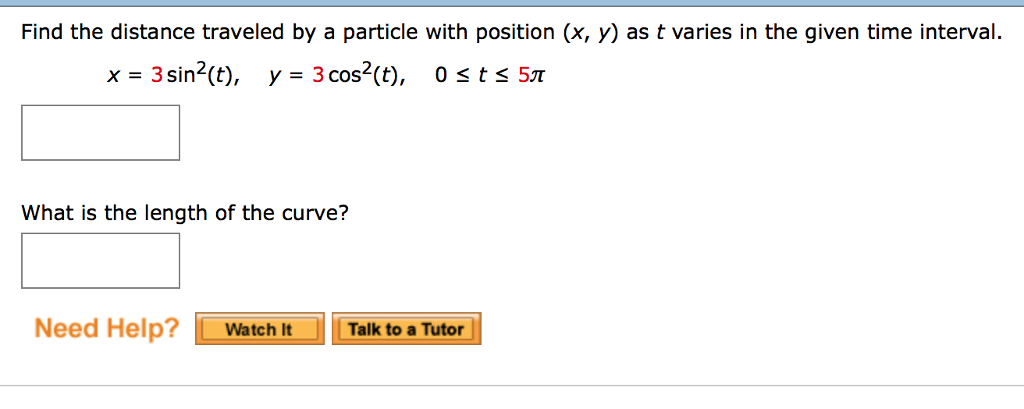 Solved Find the distance traveled by a particle with | Chegg.com