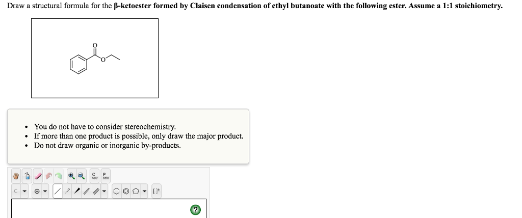 Solved Draw a structural formula for the ?-ketoester formed | Chegg.com