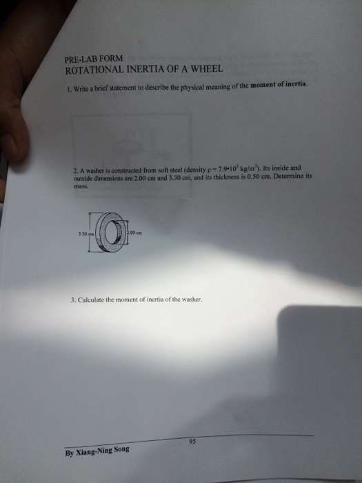 Solved Write a brief statement to describe the physical | Chegg.com