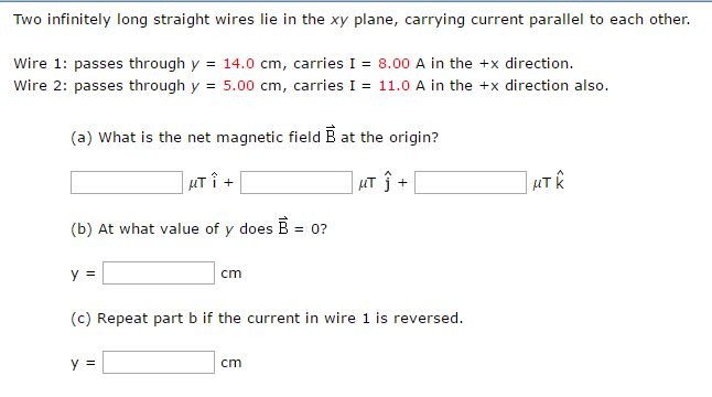 Solved Two infinitely long straight wires lie in the xy | Chegg.com