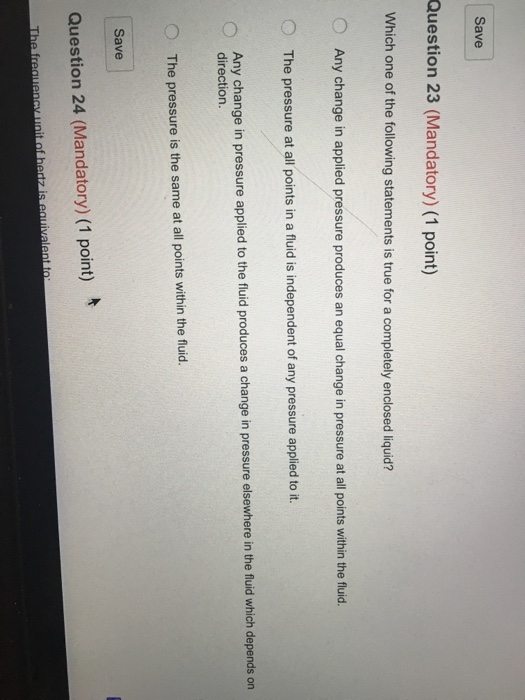 Solved Attempt Save Question 22 (Mandatory) (1 point) A 10 | Chegg.com
