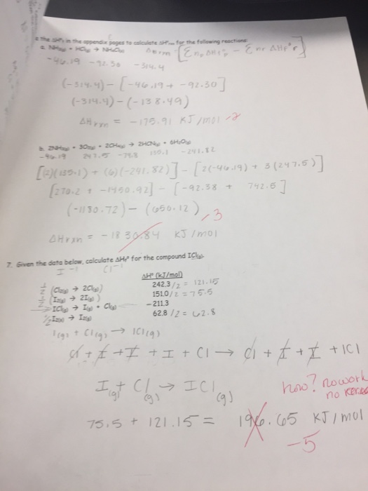 Solved The Delta H degree in the appendix pages to calculate | Chegg.com