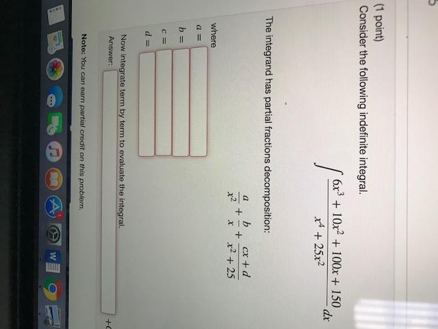 Solved Consider the following indefinite integral. integral | Chegg.com