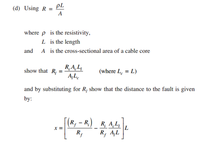 (d) Using R = P^L/A where p is the resistivity, L is | Chegg.com