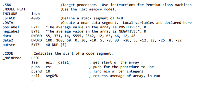 Solved Below, I give you some partial code for an assembly | Chegg.com