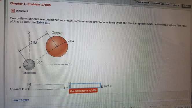 Solved Two uniform spheres are positioned as shown. | Chegg.com