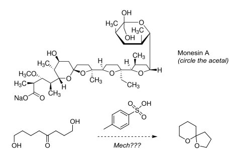 Solved Circle the acetal functional group in Monesin A. | Chegg.com