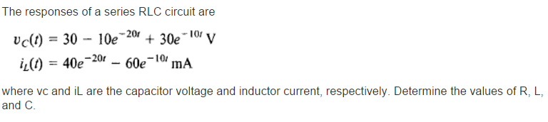 Solved Please explain the answer to this RLC circuit in | Chegg.com
