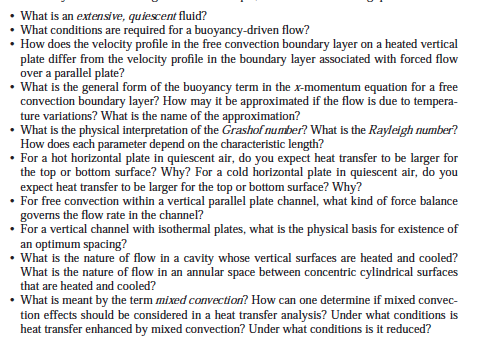 What is an extensive, quiescent fluid? What | Chegg.com