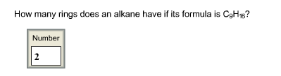 Solved How many rings does an alkane have if its formula is | Chegg.com