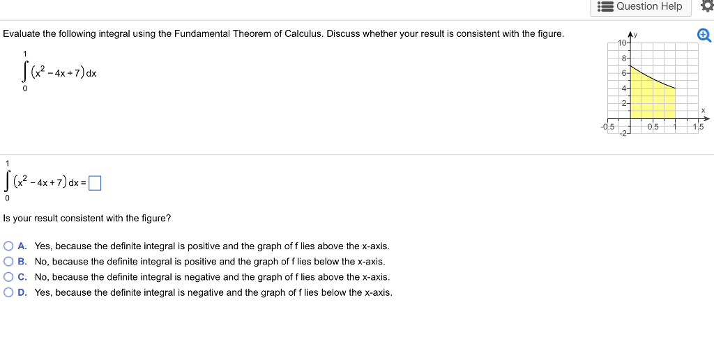 Solved Evaluate the following integral using the Fundamental | Chegg.com
