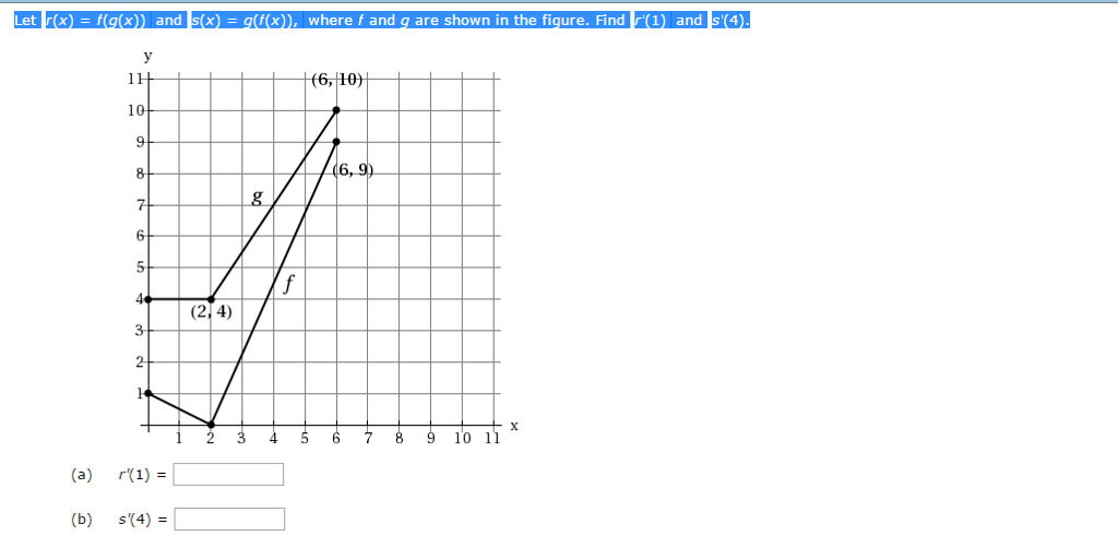 Solved Let r(x) = f(g(x)) and s(x) = g(f(x)), where f and g | Chegg.com Solved Let r(x) = f(g(x)) and s(x) = g(f(x)), where f and g | Chegg.com