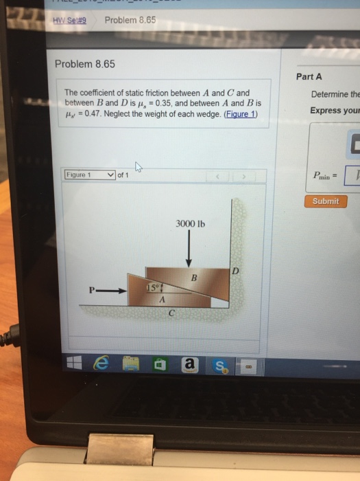 Solved Determine the smallest force P needed to lift the | Chegg.com