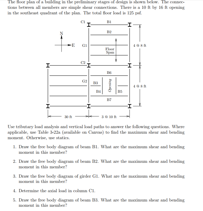 Solved The floor plan of a building in the preliminary | Chegg.com