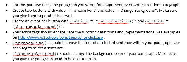 Solved For this part use the same paragraph you wrote for | Chegg.com