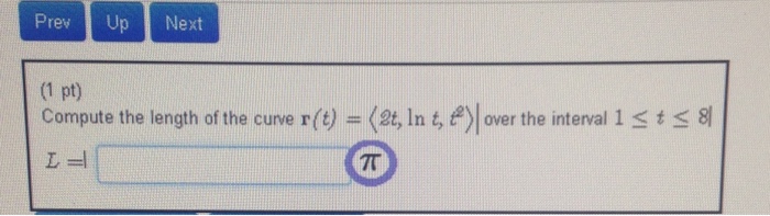 Solved Compute the length of the curve r(t) = (2t, In t^2)| | Chegg.com