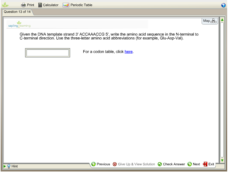 Solved Given The Dna Template Strand 3accaaaccg 5 Write