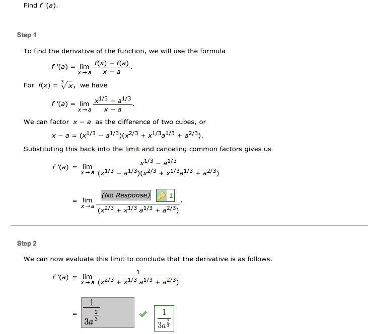 Solved Find f'(a). To find the derivative of the function, | Chegg.com