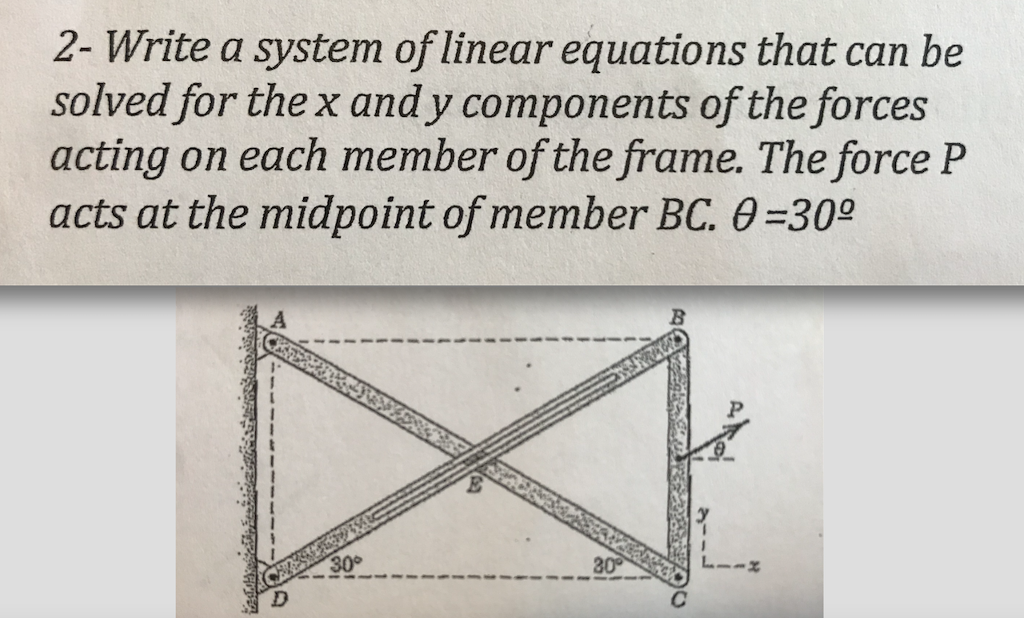 Solved 2- Write a system of linear equations that can be | Chegg.com