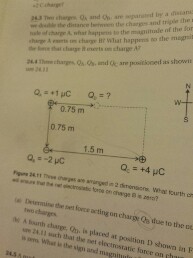 Solved Three charges Qa, Qb and Qc are positioned as shown | Chegg.com