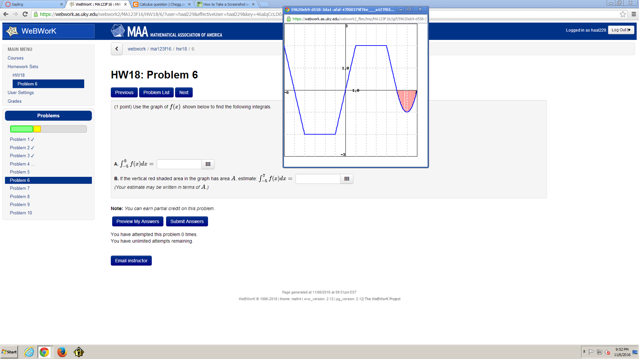 Solved Use the graph of f(x) shown below to find the | Chegg.com