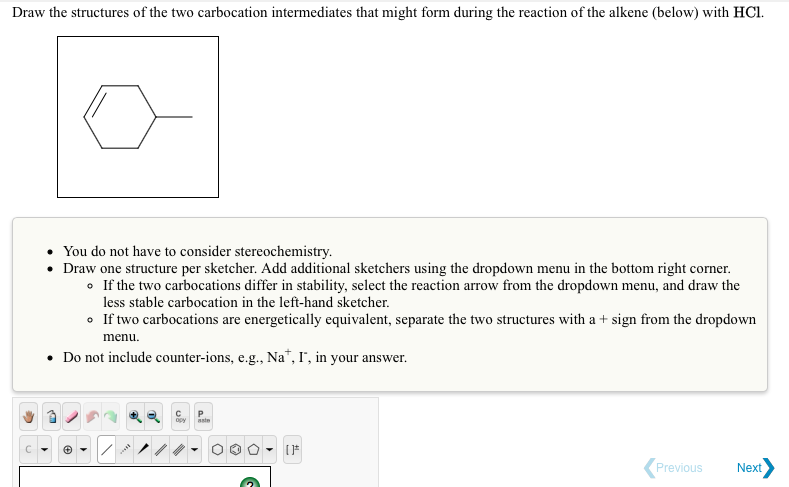 Solved Draw the structures of the two carbocation | Chegg.com
