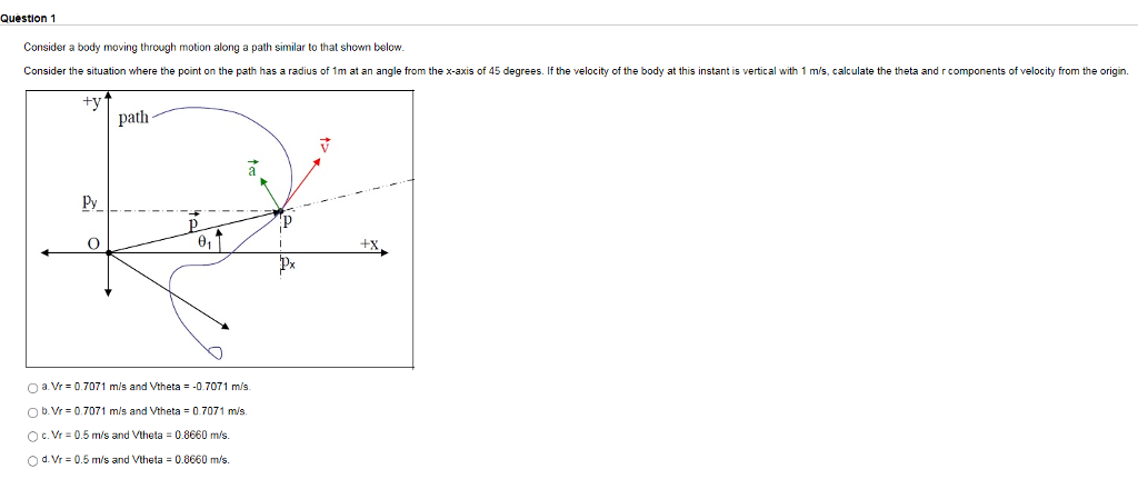 Solved Consider a body moving through motion along a path | Chegg.com