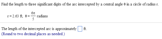 Solved Find the length to three significant digits of the | Chegg.com
