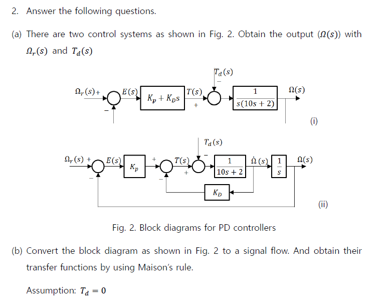 Solved 2. Answer the following questions. (a) There are two | Chegg.com