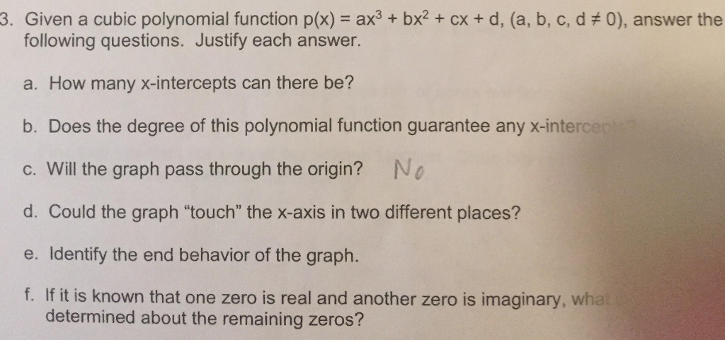 Solved 3. Given a cubic polynomial function p(x) = ax3 + bx: | Chegg.com