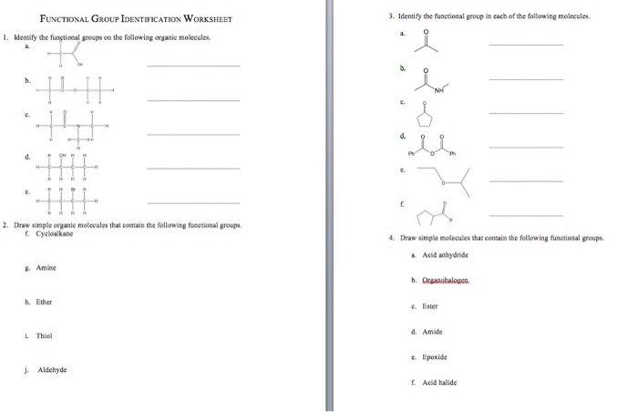 Solved Identify the functional groups on the following | Chegg.com