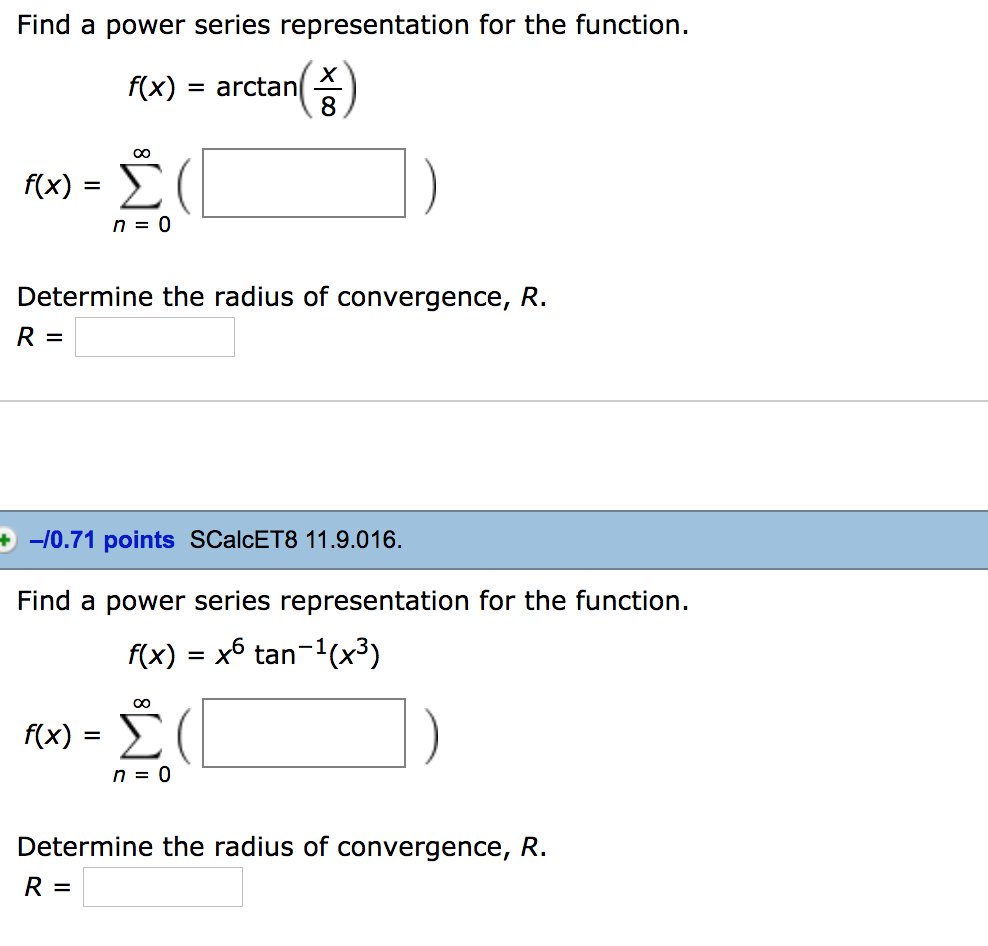 Solved Find a power series representation for the function. | Chegg.com