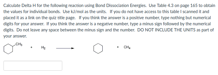 Solved Calculate Delta H for the following reaction using | Chegg.com