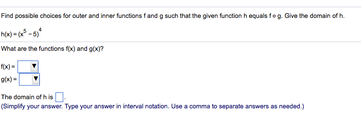 Solved Find possible choices for outer and inner functions f | Chegg.com