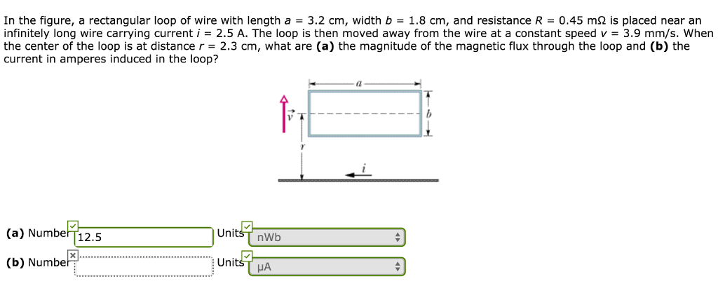 Solved In The Figure A Rectangular Loop Of Wire With Length