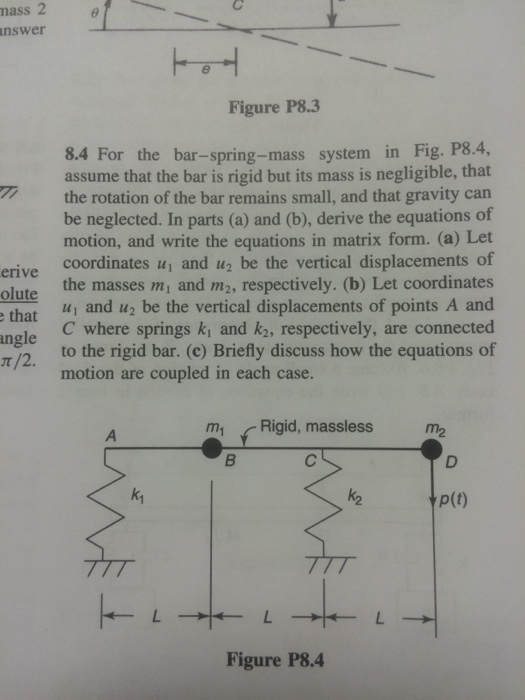 Solved Need step by step solution. Structural dynamics Craig | Chegg.com