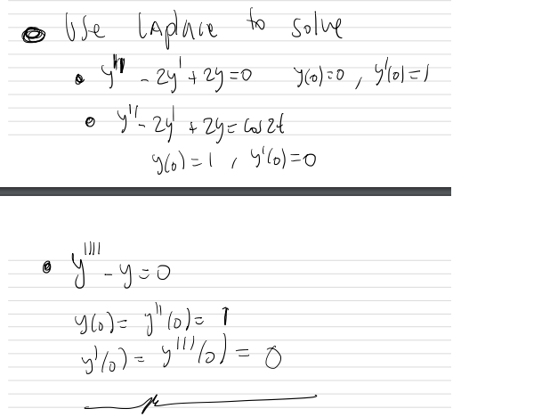 Solved Use Laplace to solve y" - 2y' + 2y = 0 y(0) = 0, | Chegg.com