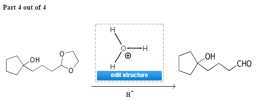Solved: Part 4 Out Of 4 OH Edit Structure OH CHO | Chegg.com