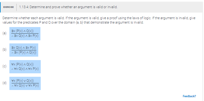 Exercise 1 13 4 Determine And Prove Whether An