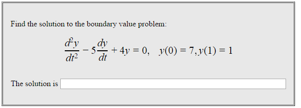 Solved Find the solution to the boundary value problem: | Chegg.com