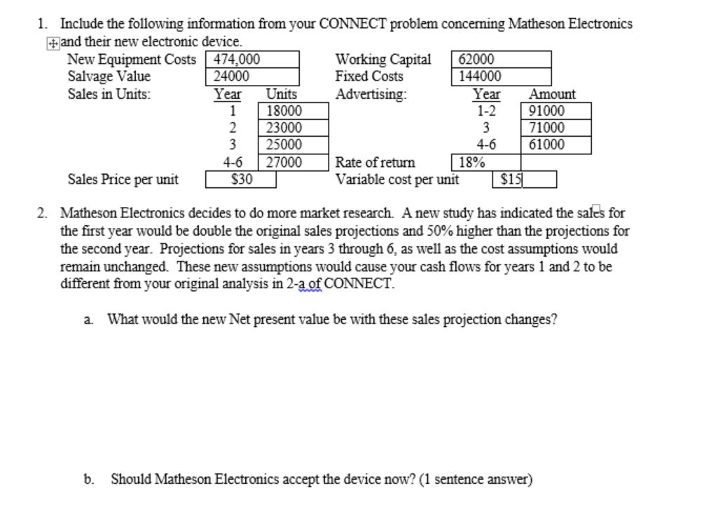 Solved 1 Include The Following Information From Your
