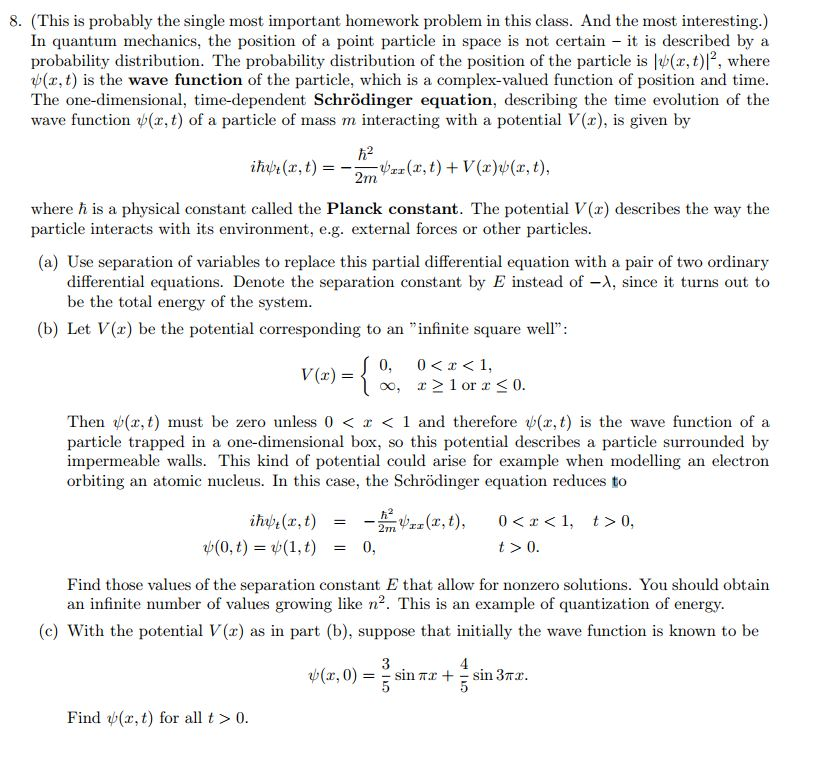 Solved In quantum mechanics, the position of a point | Chegg.com