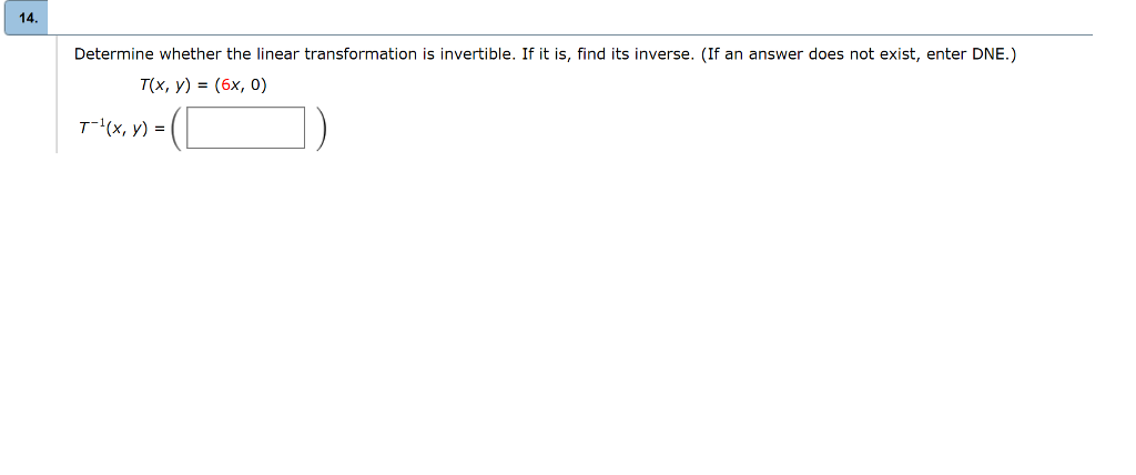 Solved Determine whether the linear transformation is | Chegg.com