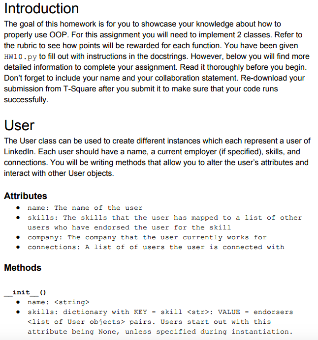 Introduction The goal of this homework is for you to | Chegg.com