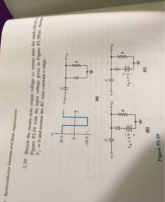 Solved Sketch the steady-state output voltage upsilon_0 | Chegg.com