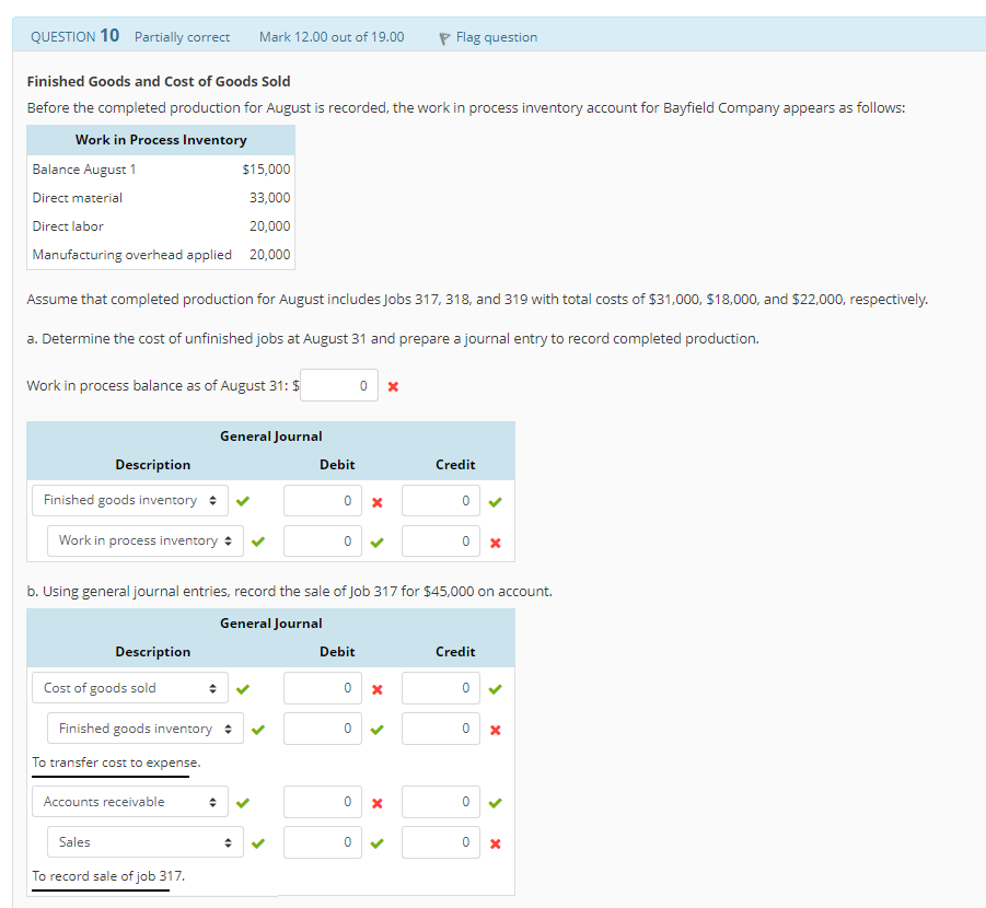 Solved Finished Goods and Cost of Goods Sold Before the | Chegg.com