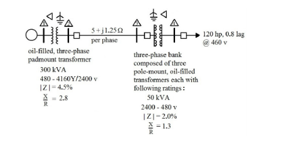 Solved For one-line diagram below, use per-unit analysis to | Chegg.com